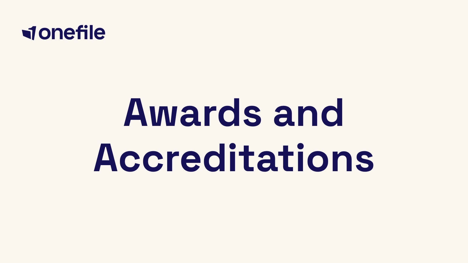 Awards and Accreditations